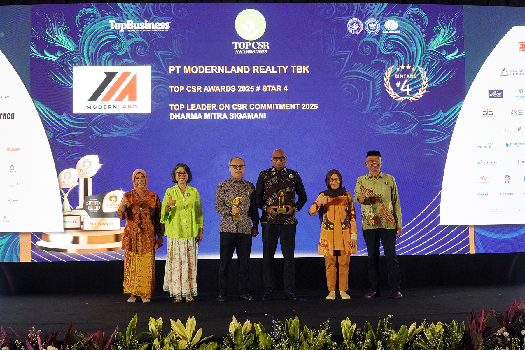 Modernland Realty Raih Penghargaan TOP CSR Awards 2025, Dharma Mitra ...